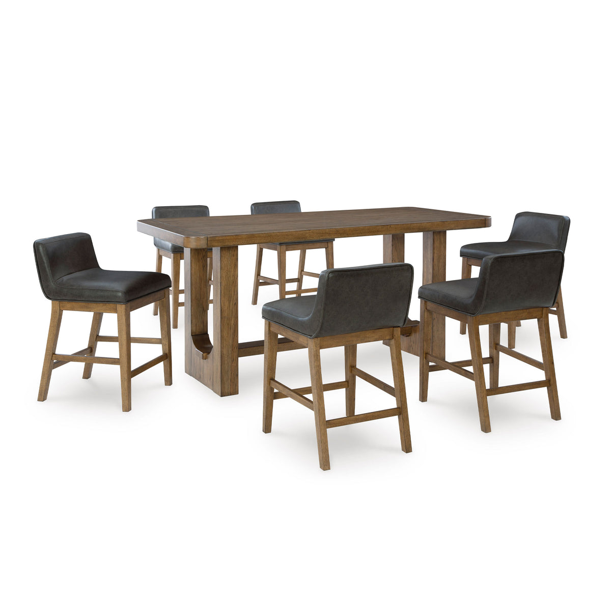 Cabalynn 7 PC Counter Dining Room Set – WorldWide Furniture
